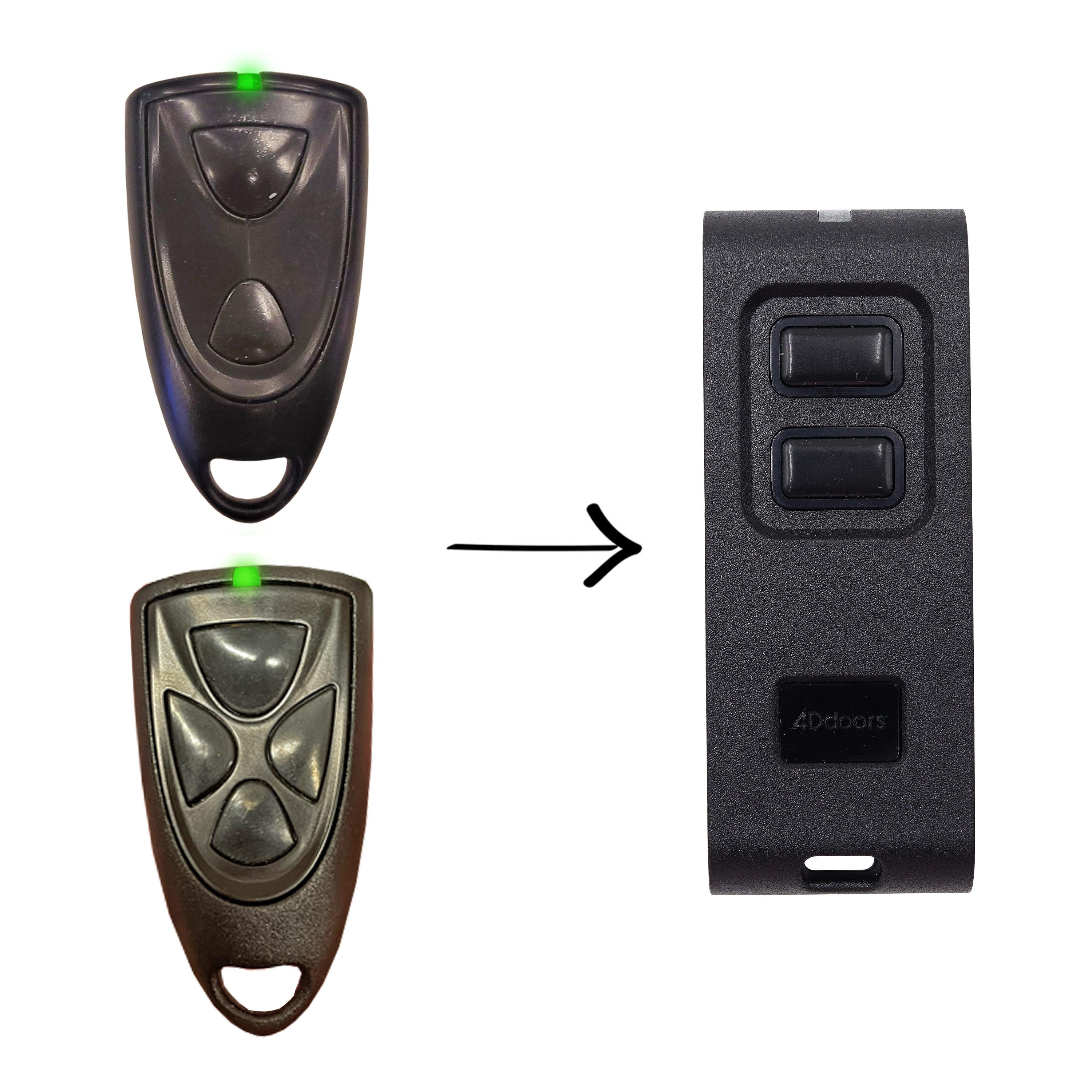 4D Doors Victory 2 Button Genuine Remote-Remote Pro