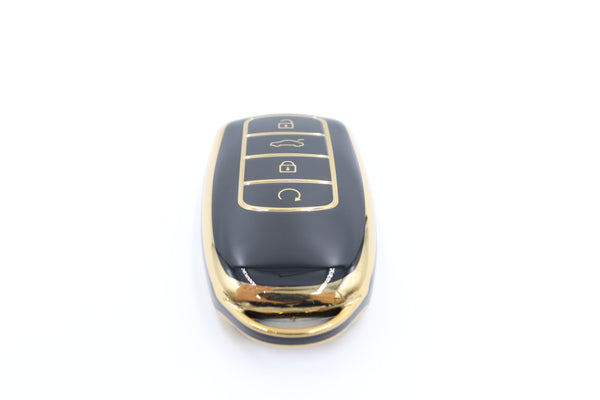 Golden Outlined Black Car Key Sleeve to suit Chery Omoda 5 – Remote Pro