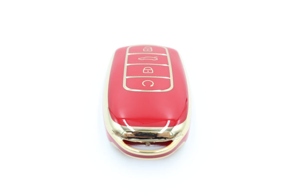 Golden Outlined Red Car Key Sleeve to suit Chery Omoda 5 – Remote Pro