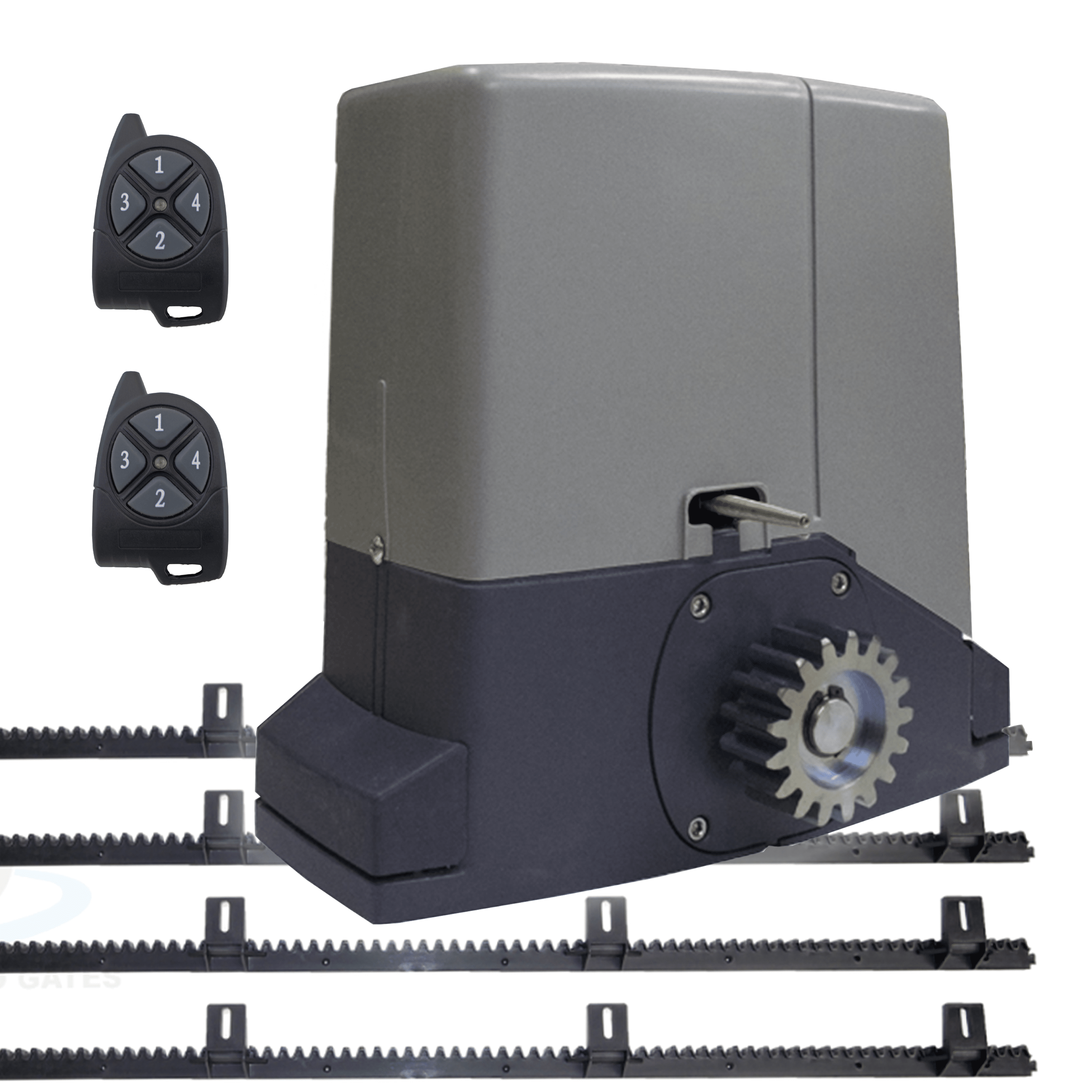 Letron SL3000D DIY Sliding Gate Motor Kit - Mains Powered-Remote Pro