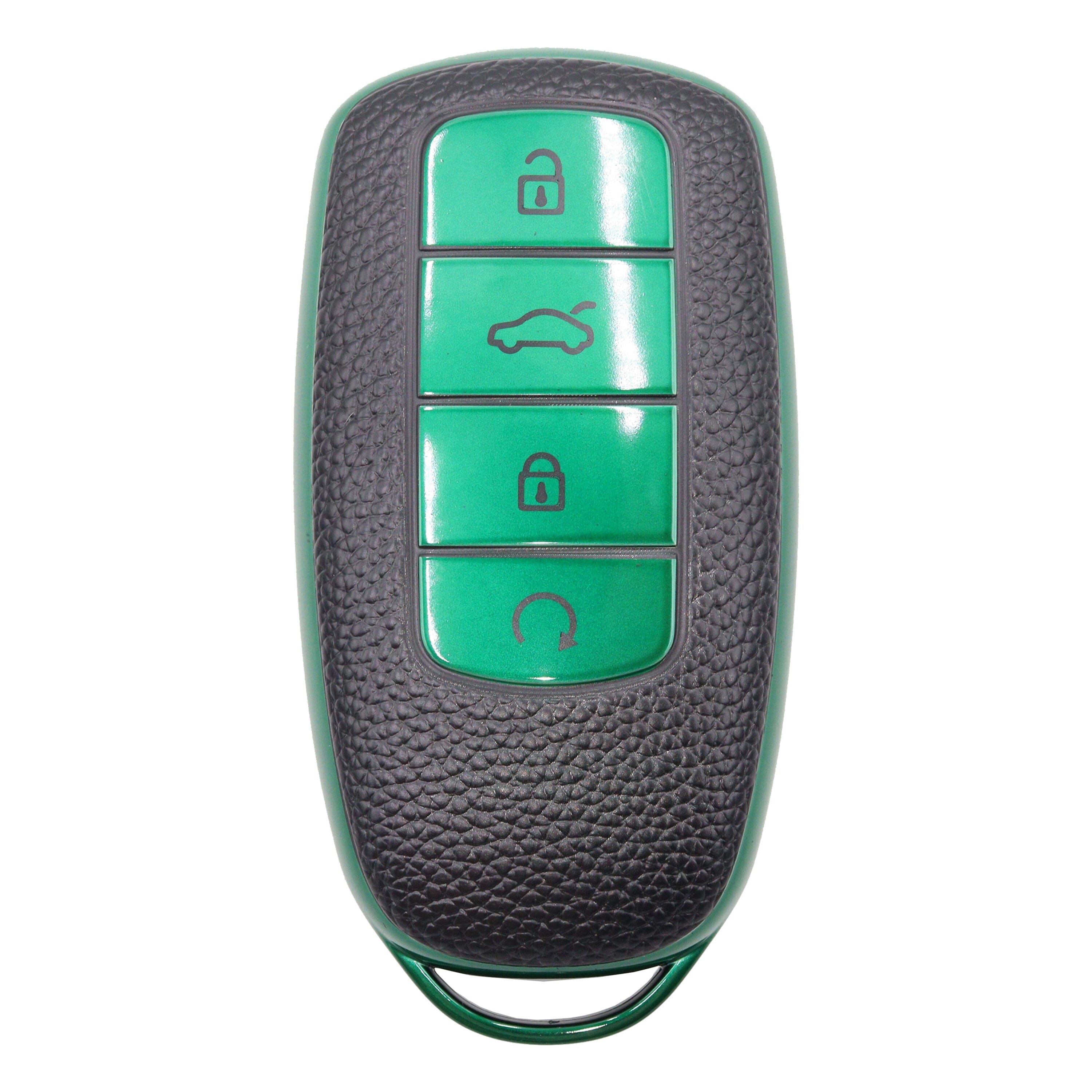 Leather-Like Green Car Key Sleeve to suit Chery Omoda 5-Remote Pro