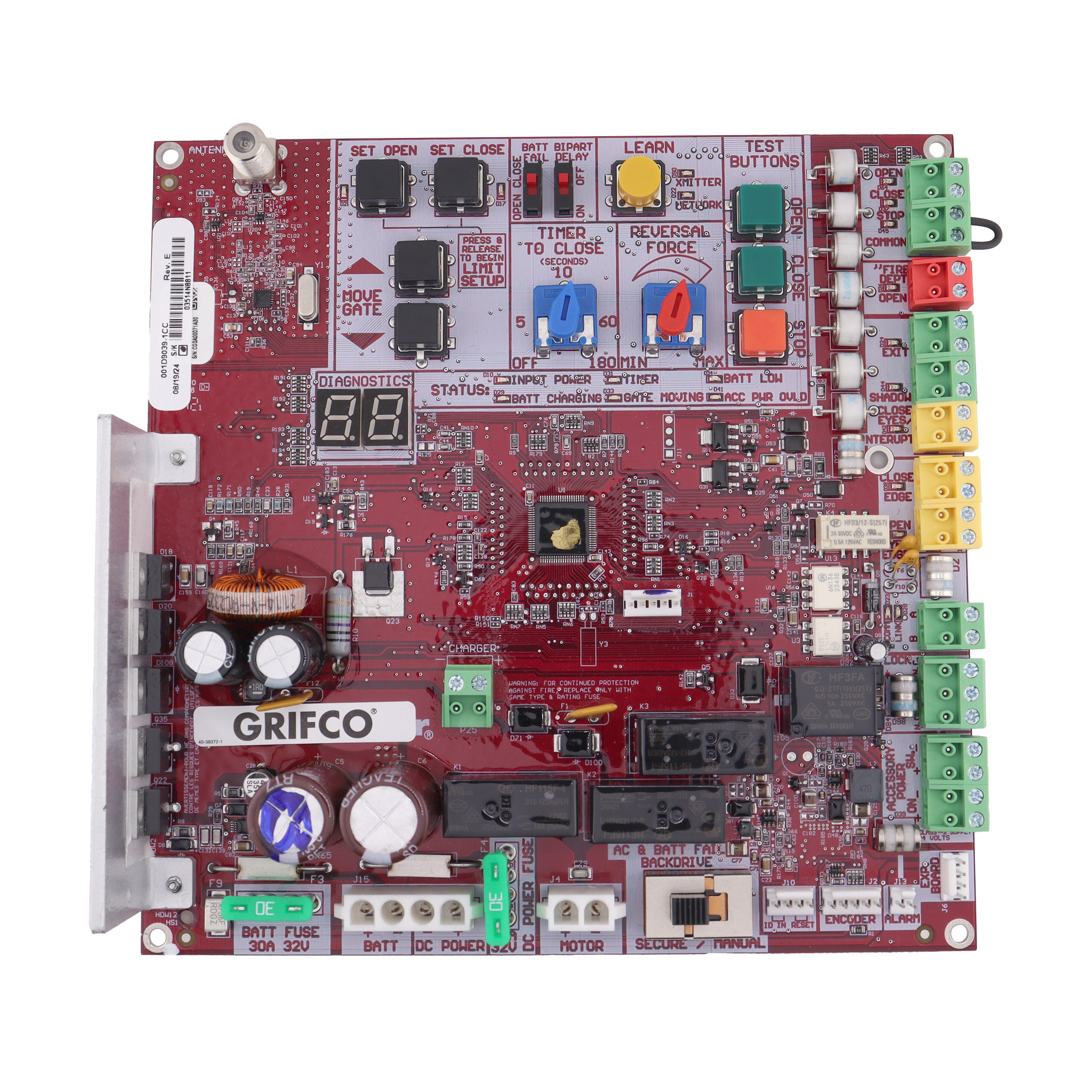 Grifco S-Drive Main PCB Control Board-Remote Pro