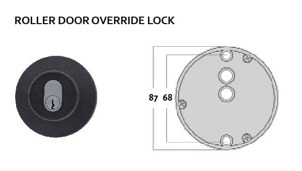 Firstlock Manual Key Override Cylinder for Roll Up Doors – Remote Pro
