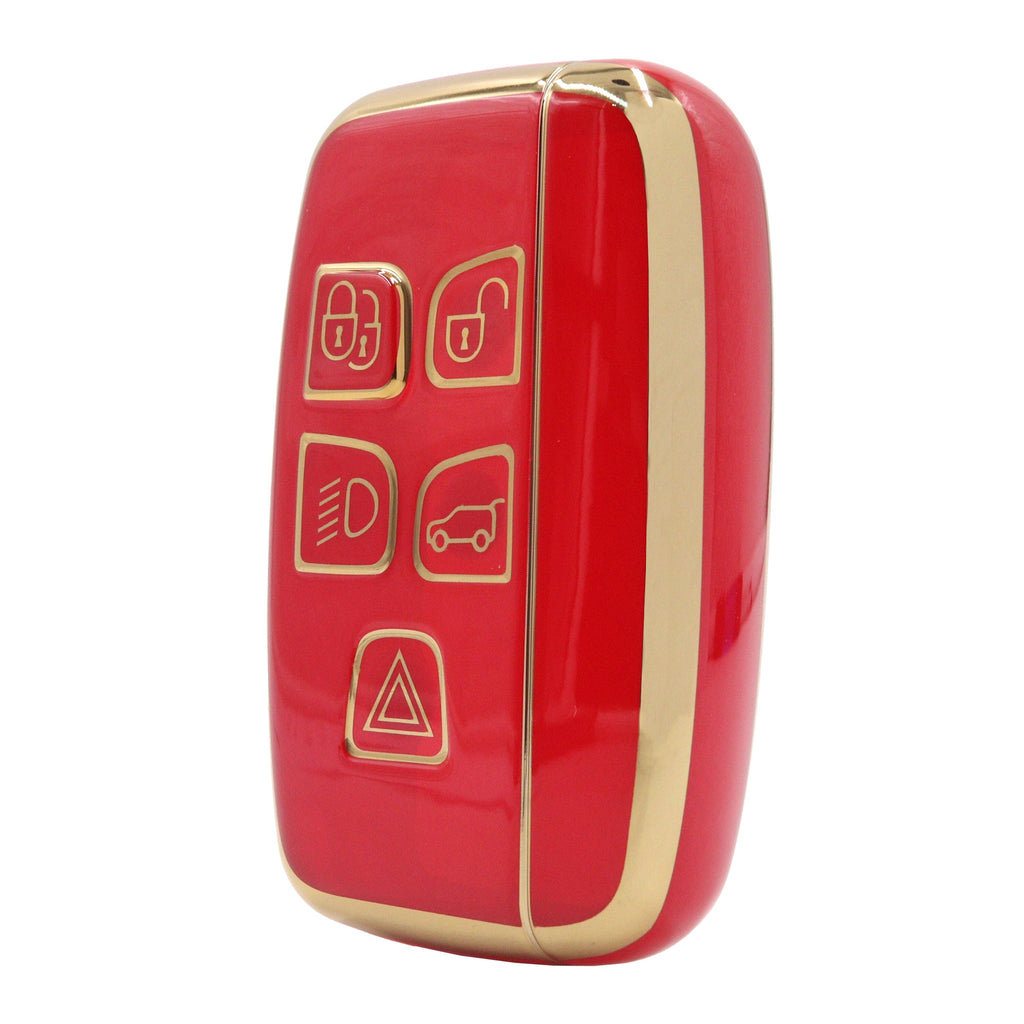 5 Button Red Car Key Sleeve To Suit Range Rover – Remote Pro