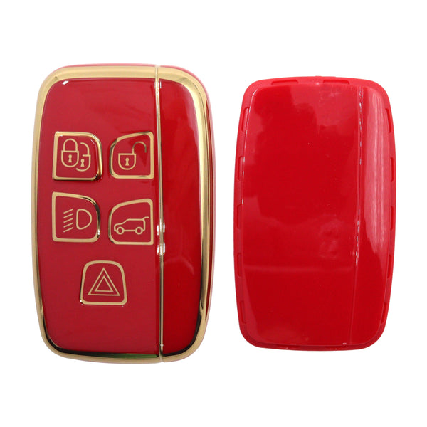 5 Button Red Car Key Sleeve To Suit Range Rover – Remote Pro