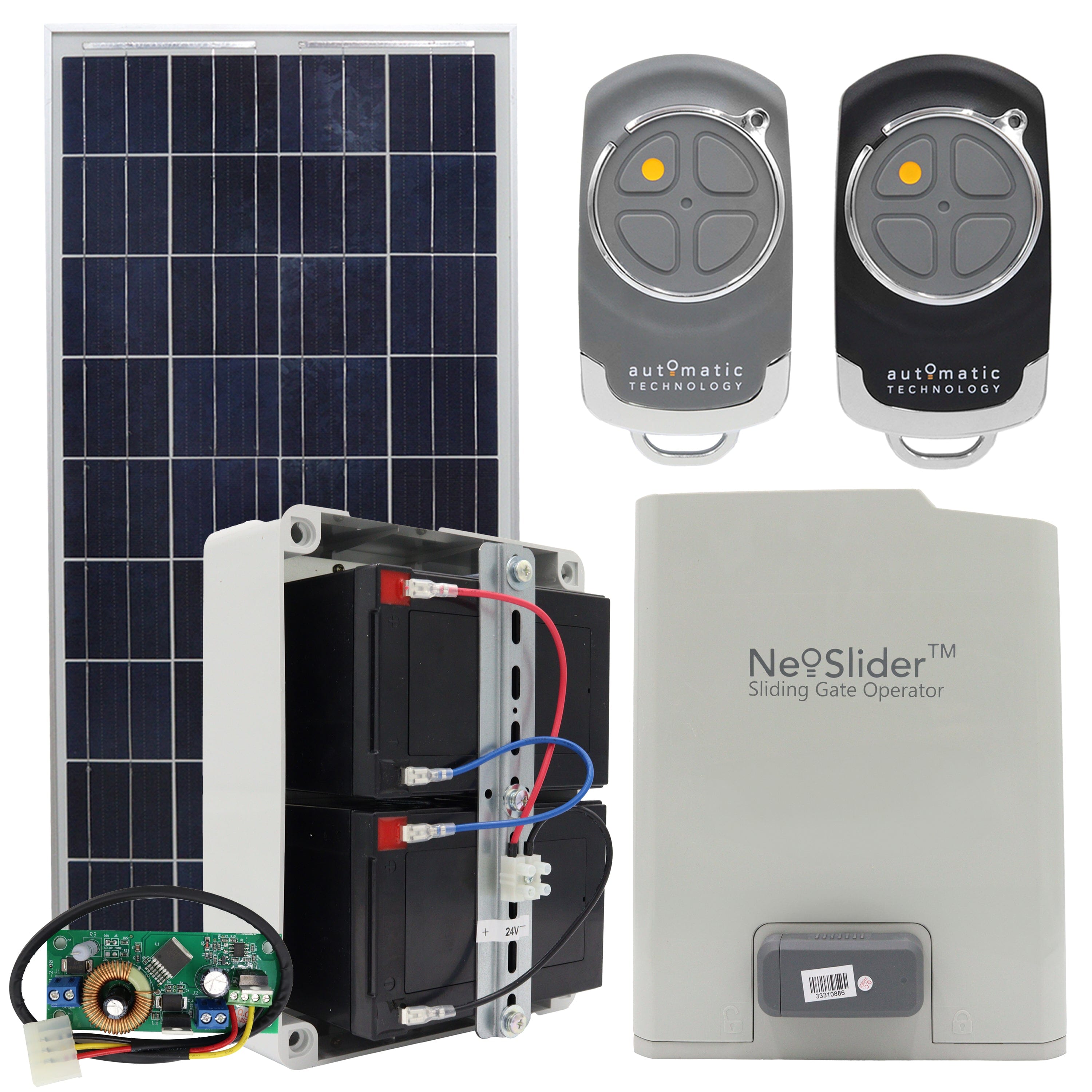 ATA Solar Neoslider NES-500 Sliding Gate Motor/Opener-Remote Pro