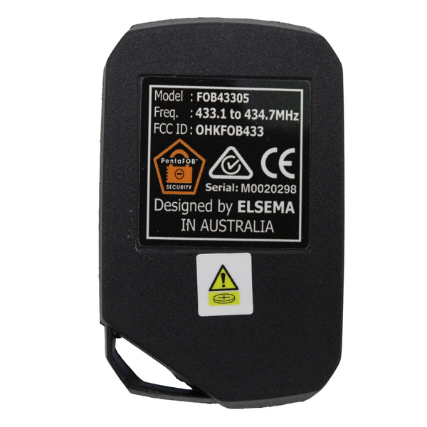 Genuine Elsema Pentafob Remote - Black 5 Button – Remote Pro