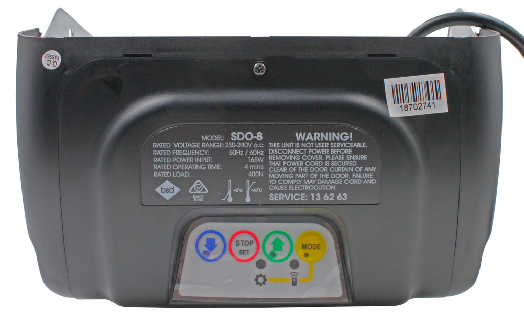 B&D PanelMax SDO-8 Sectional Garage Motor/Opener For Sale Australia ...