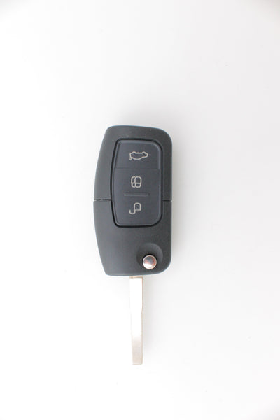 Complete FORD 3 Button Transponder Remote Flip Car Key fiesta xr4 BA BF ...