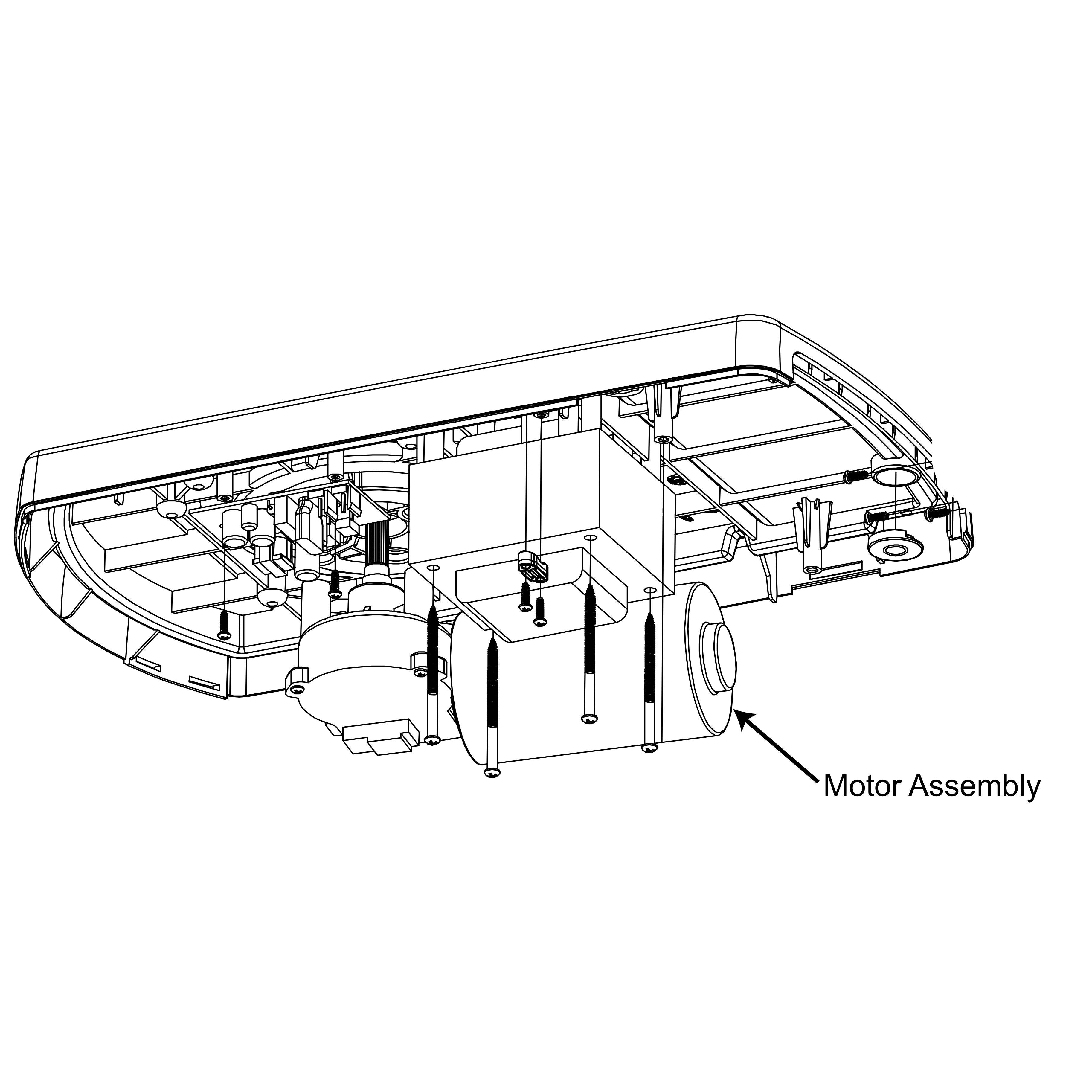Genuine Merlin Motor Assembly Commander Essential (MS65MYQ)-Remote Pro