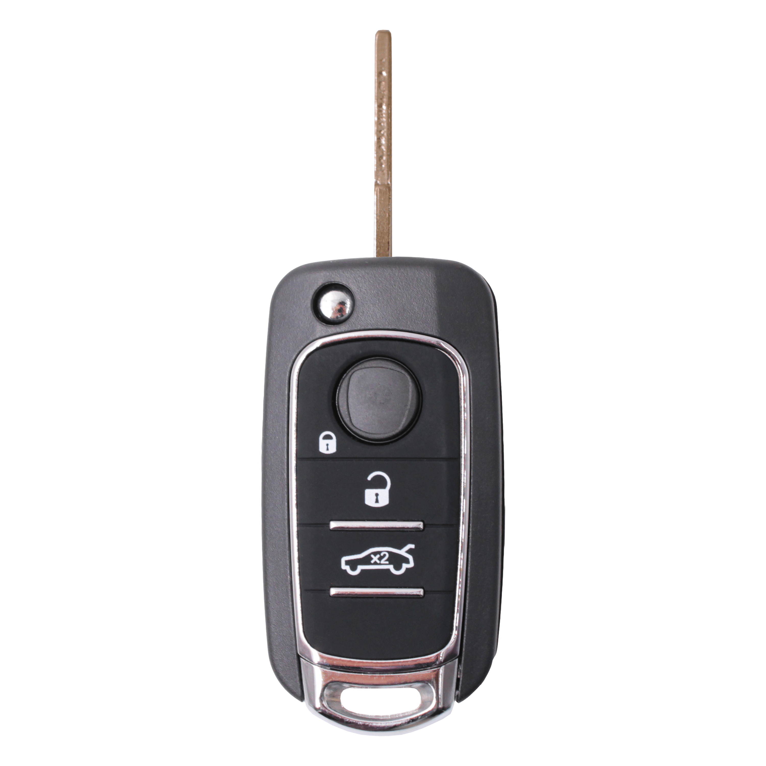 To Suit Fiat 3 Button Flip Key Remote Case/Shell/Blank 500X TIPO-Remote Pro